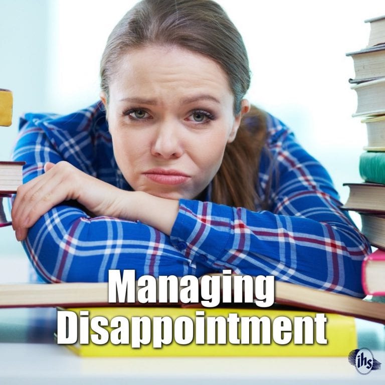 As We Move Forward: Managing Disappointment | IHS Services, Inc.